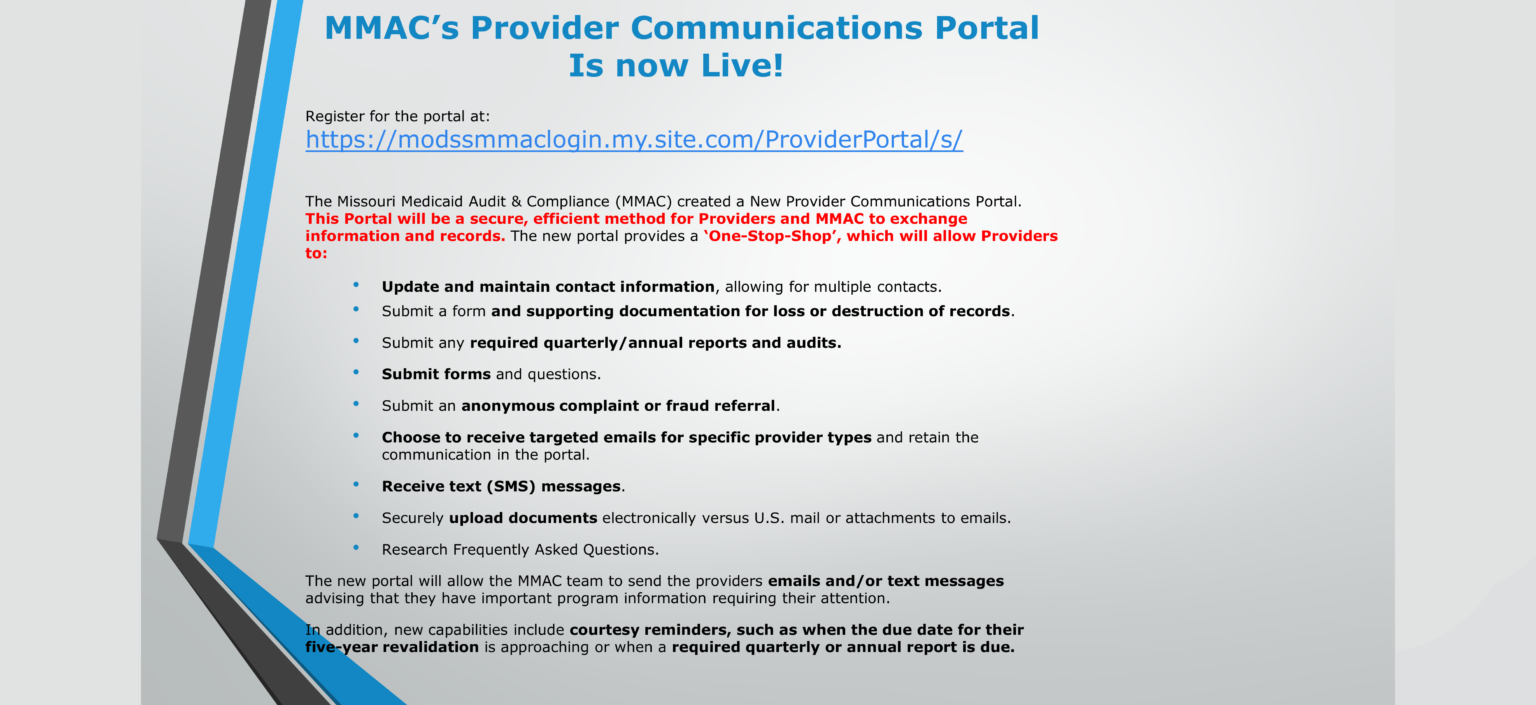 Missouri Medicaid Audit & Compliance » MMAC